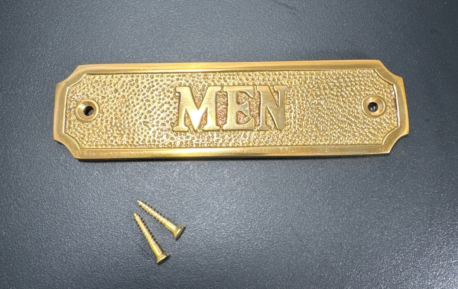 WOMEN or MEN Sign in Polished Brass or Antique Brass | Vintage | Old ...