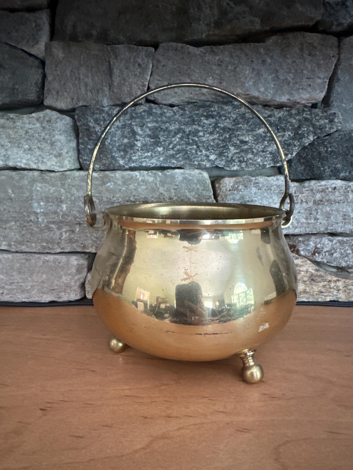 Vintage Brass Fire Pot | Cauldron With Torch | No Lid | Magic | Set ...