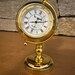 Vintage Brass Miniature Armillary Globe Clock Le Watch Unique Gift ...