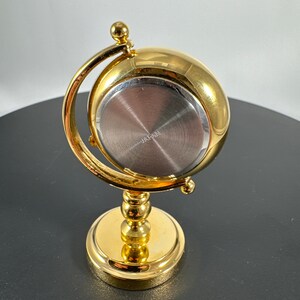 Vintage Brass Miniature Armillary Globe Clock | Le Watch | Unique Gift ...