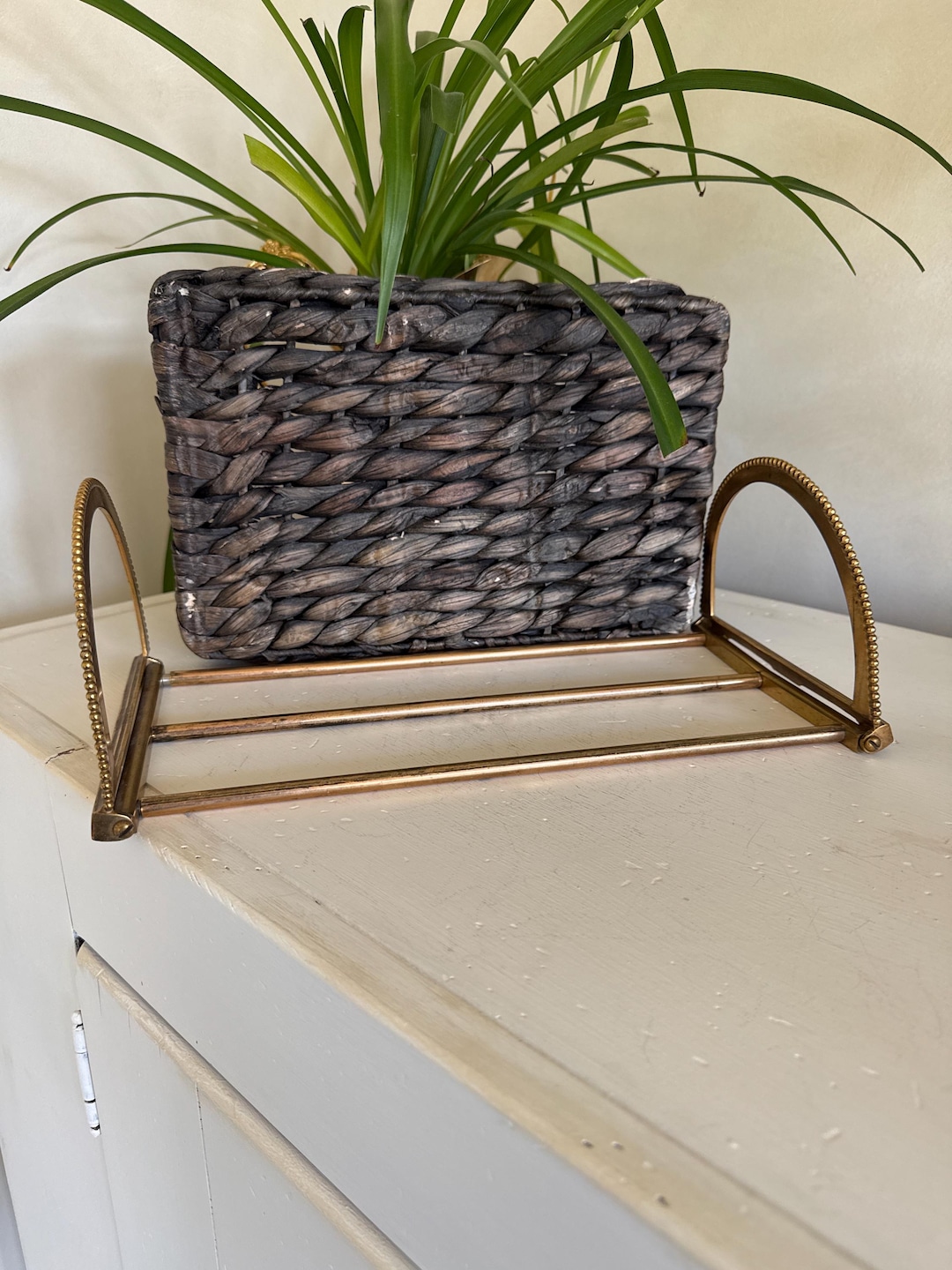 Antique Brass Adjustable Folding Book Holder | Rare | Unique Gift ...