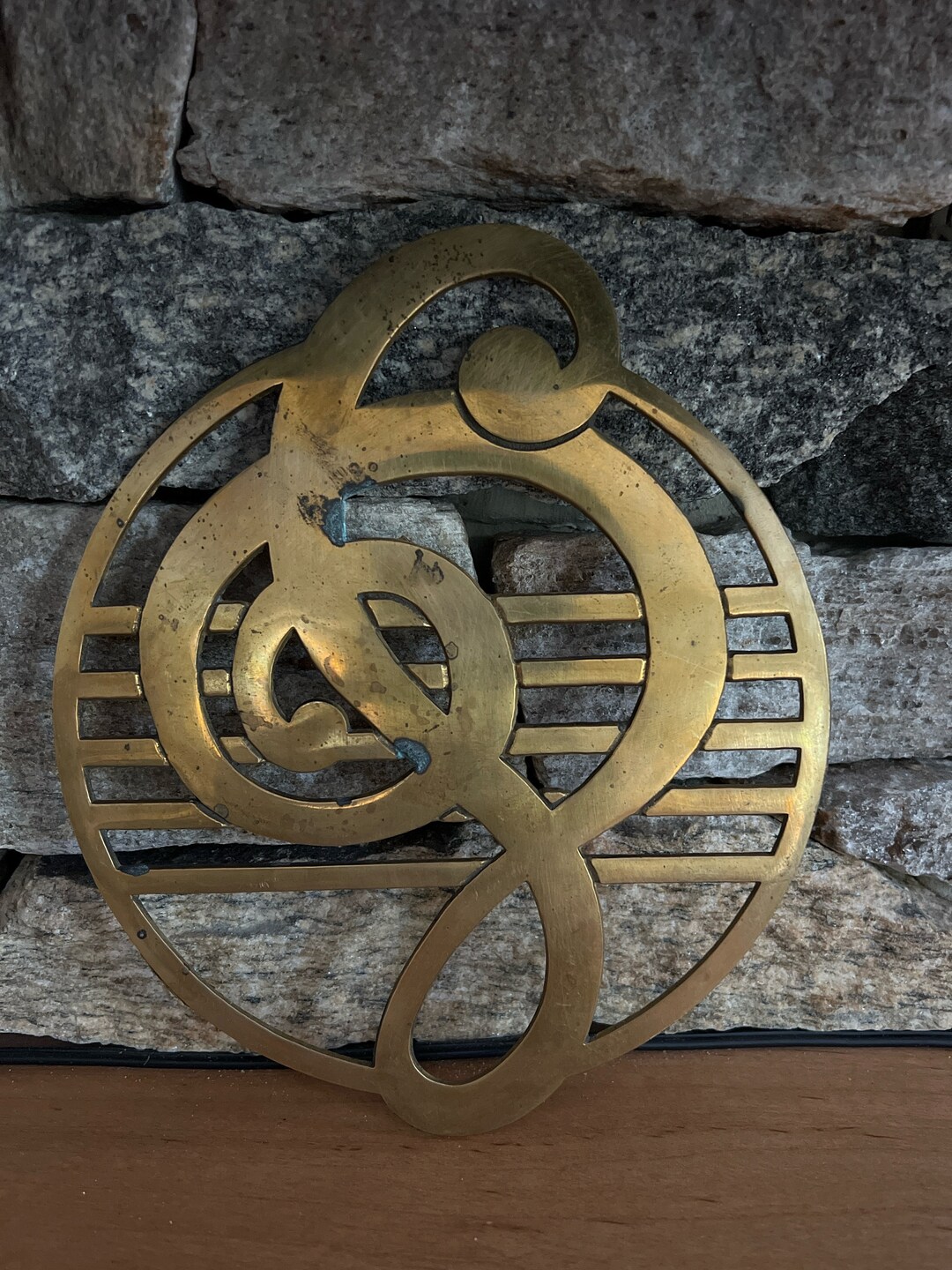 Vintage Brass Music Note Trivet | Gift for the Music Lover - Etsy