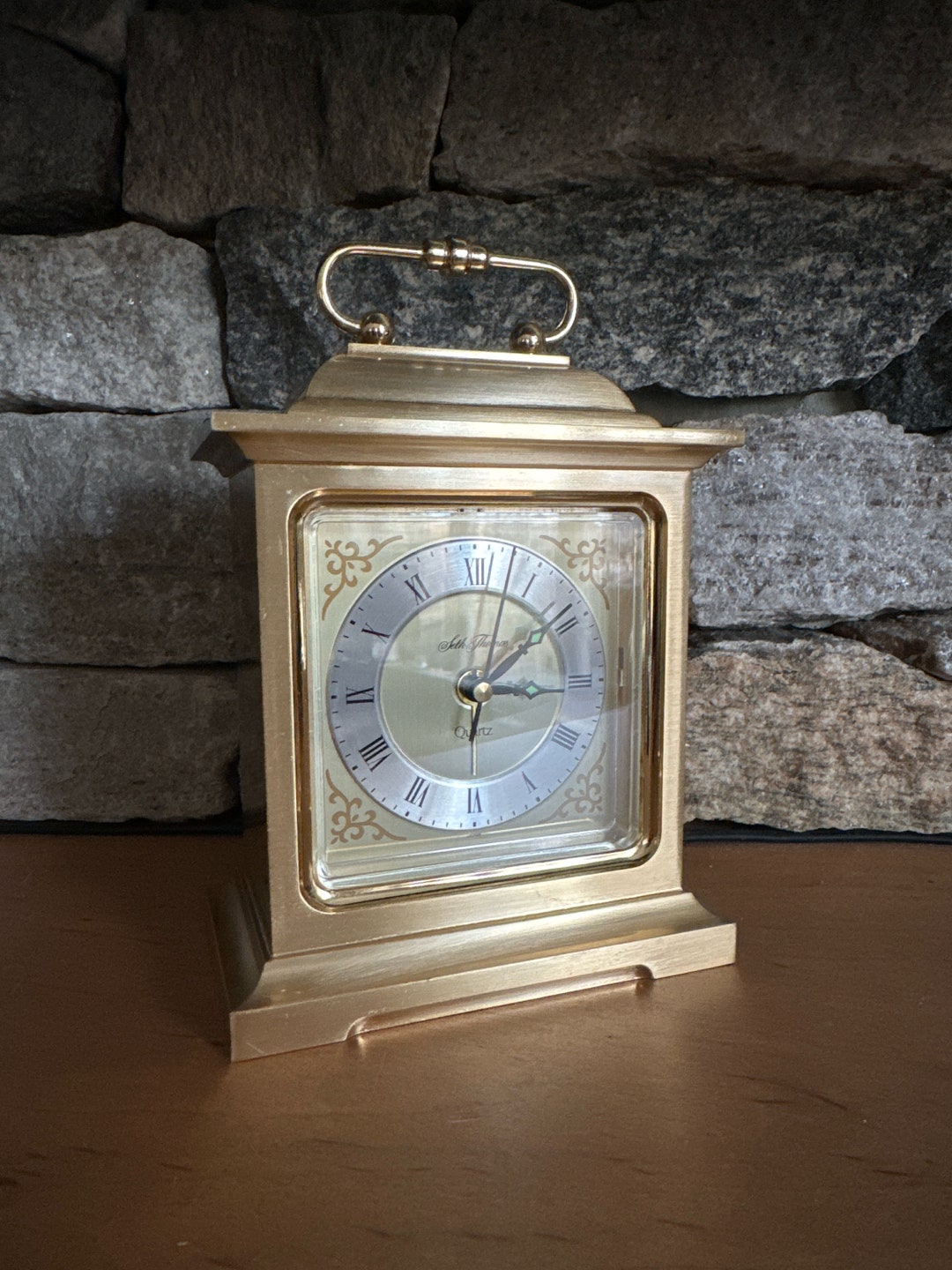 Vintage Brass Seth Thomas Carriage Clock | Mantle | Desk | Set Design ...