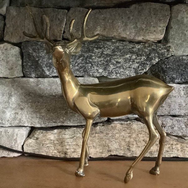 Brass Reindeer - Etsy