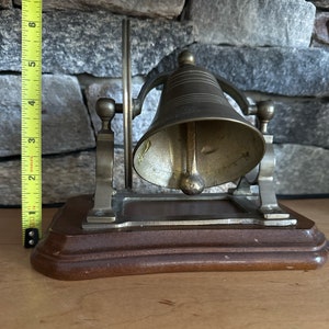 Vintage Brass Nautical Bell Pulley Wheel Set Design - Etsy