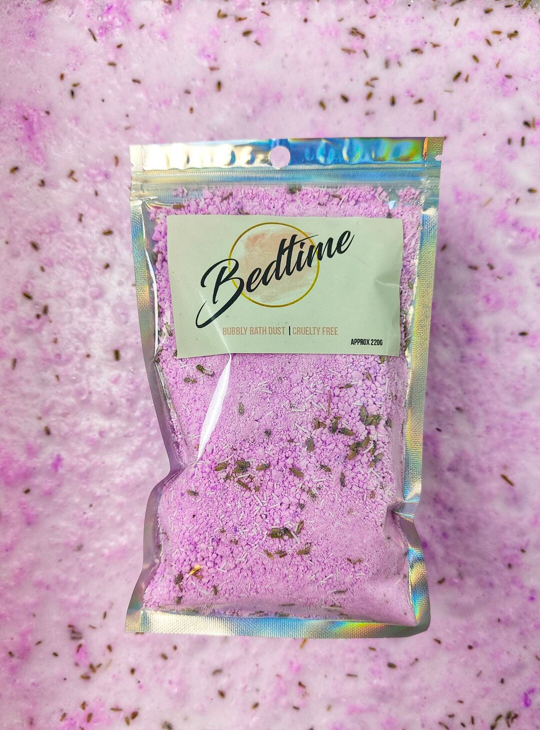 Bedtime Bubbly Bath Dust Lavender Bath Bomb Bath giftself-care Handmade ...