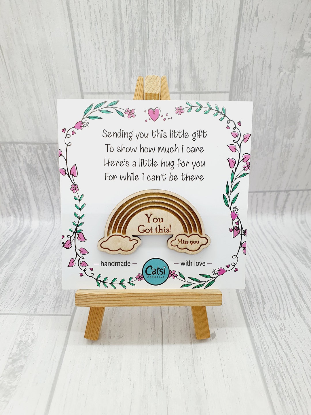 Rainbow Pocket Hug, Pocket Hug, Lockdown Keepsake, Rainbow Hug, Virtual ...