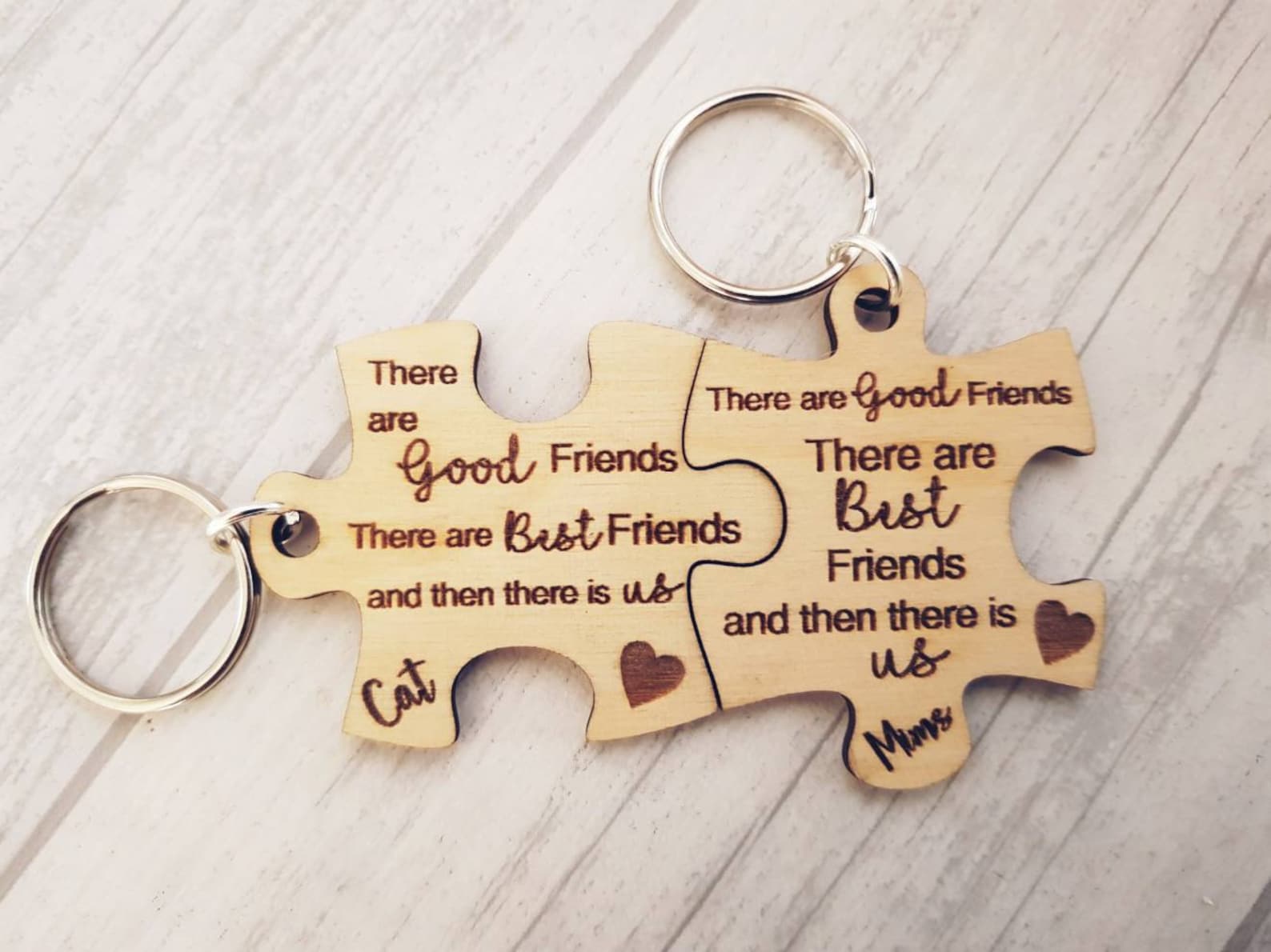 Best Friends Gifts Forever Friends Keyrings Set Vintage - Etsy UK