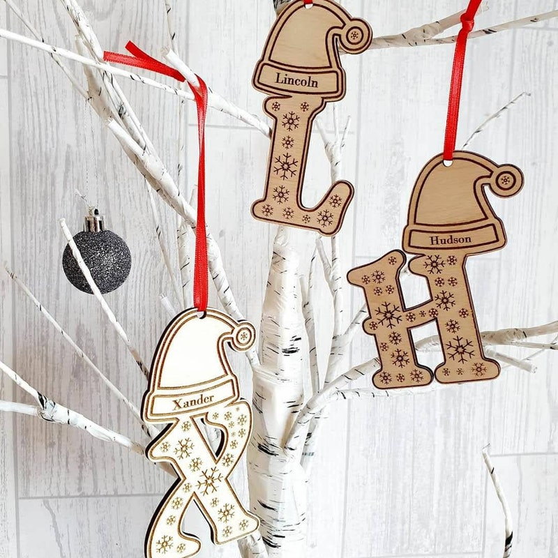 Letter Ornaments - Etsy