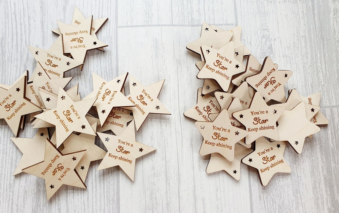 Wooden Star Incentive Tokens: Teacher & Homeschooling Gifts - Etsy