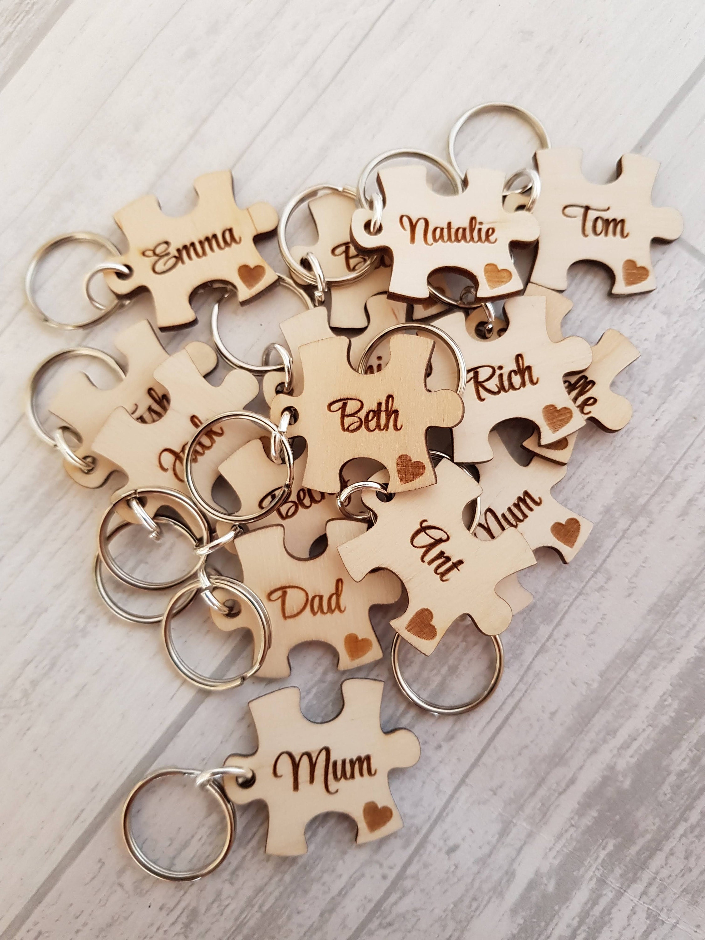 Small Puzzle Keyring Jigsaw Keyrings Kids Party Favours - Etsy UK