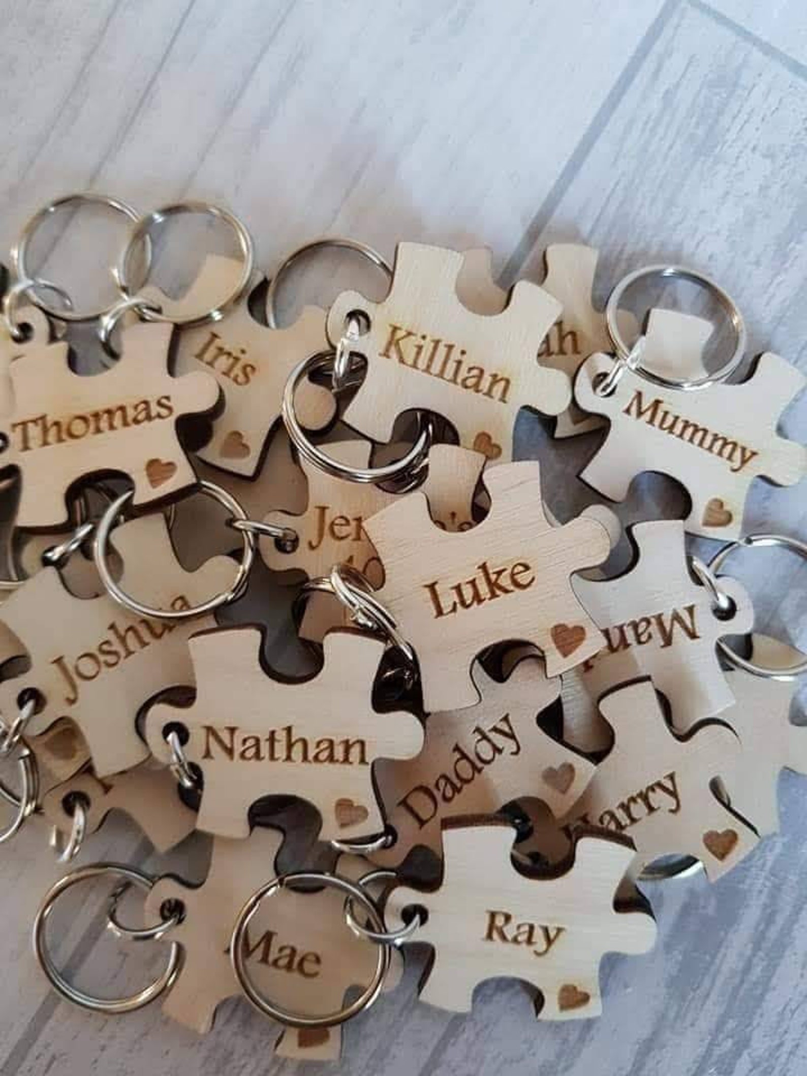 Small Puzzle Keyring Jigsaw Keyrings Kids Party Favours - Etsy UK