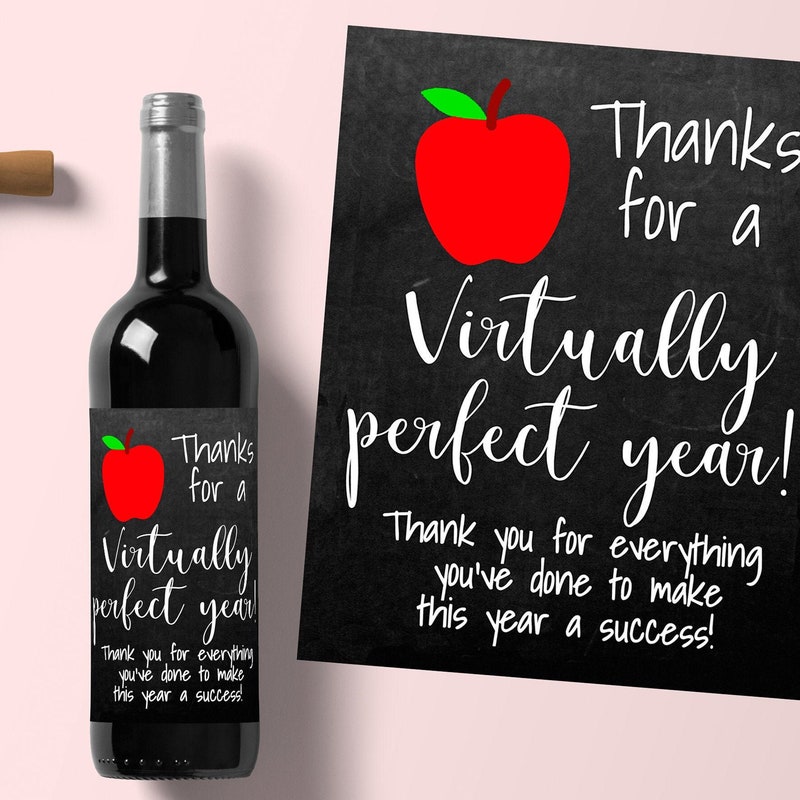 Teacher Wine Label - Etsy