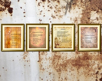 Literary Term Posters Steampunk Inspired INSTANT DOWNLOAD | Etsy