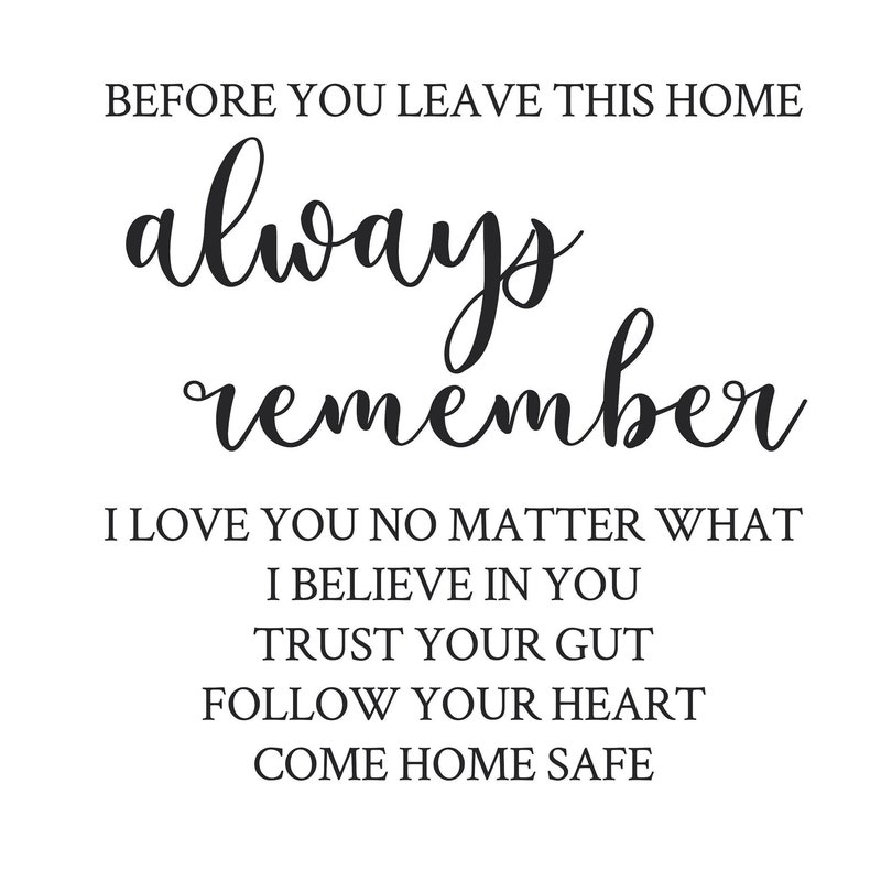 Before You Leave This Home - Etsy