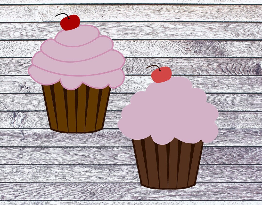 Cupcake SVG Set, Cupcake SVG, Cupcake SVG Cutting Files, Cupcake Vector ...