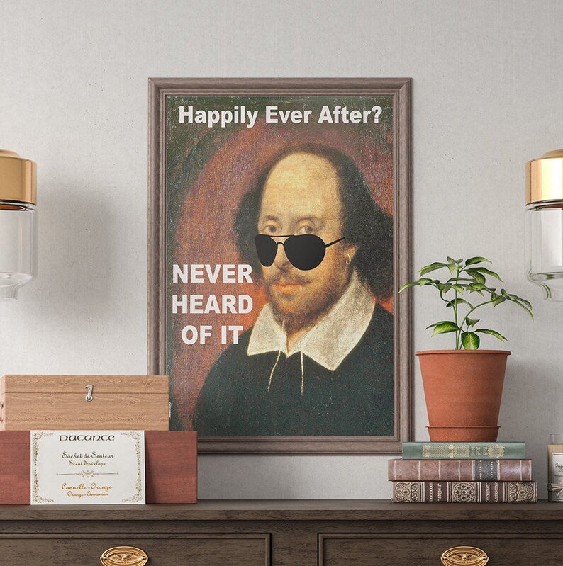 Shakespeare Print Funny Shakespeare Poster English Classroom - Etsy UK