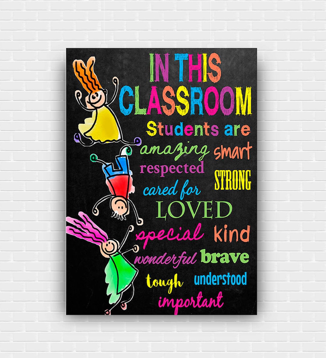 Classroom Decor, Gift for Teacher, Classroom Sign, School Poster ...