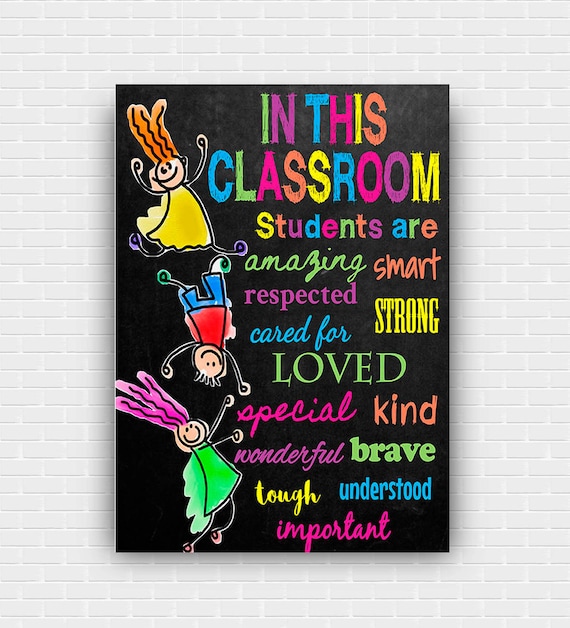 Classroom Decor Gift for Teacher Classroom Sign School - Etsy
