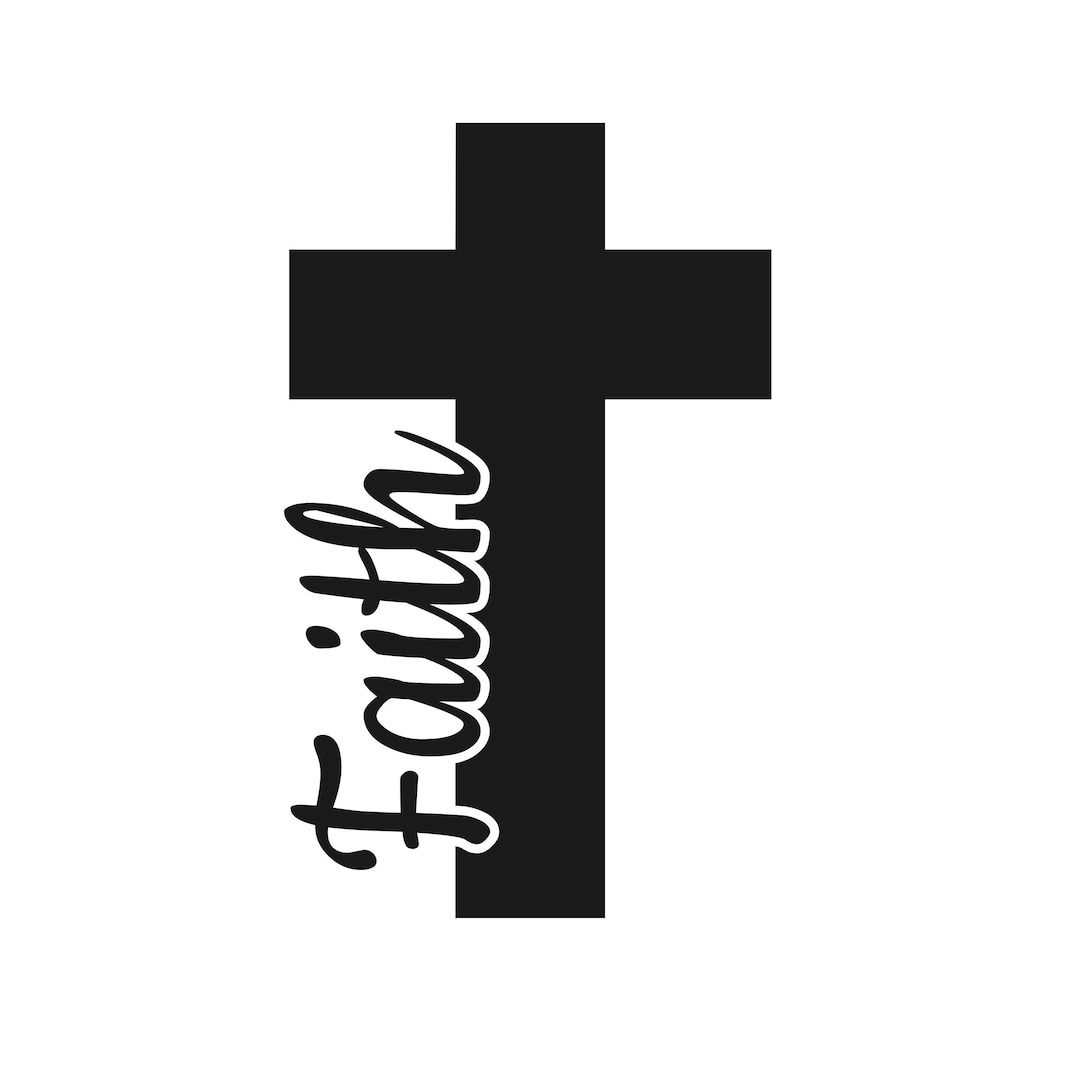Faith Svg Faith Cross Script Svg Cricut Cut Files Easter Etsy
