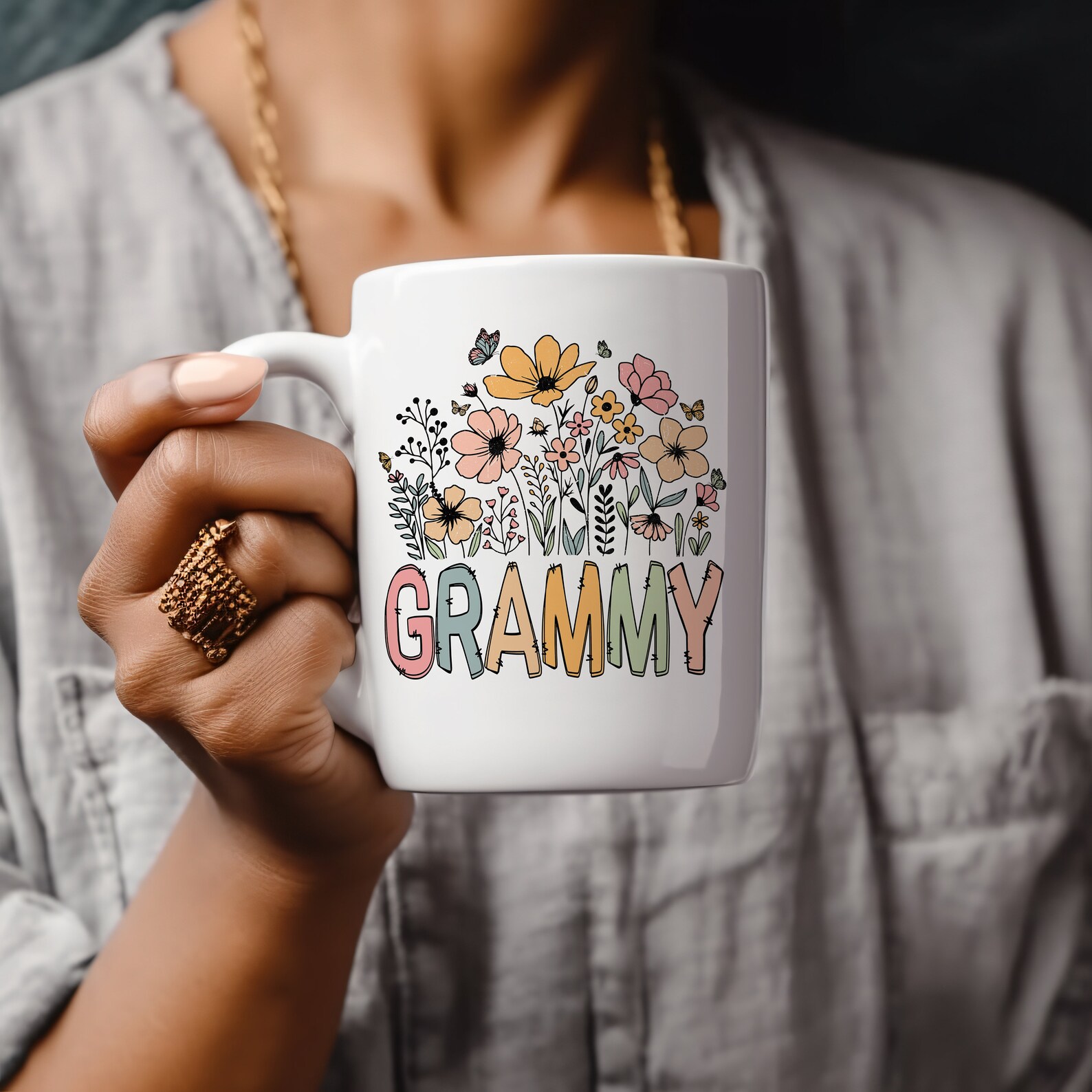 Wildflower Grammy PNG: Mother's Day Floral Design (digital File) - Etsy