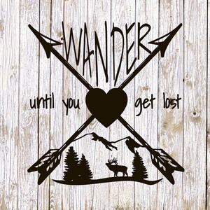 Wander SVG, Mountains SVG, Lets Wander Svg, Camping Svg, Outdoors Svg ...