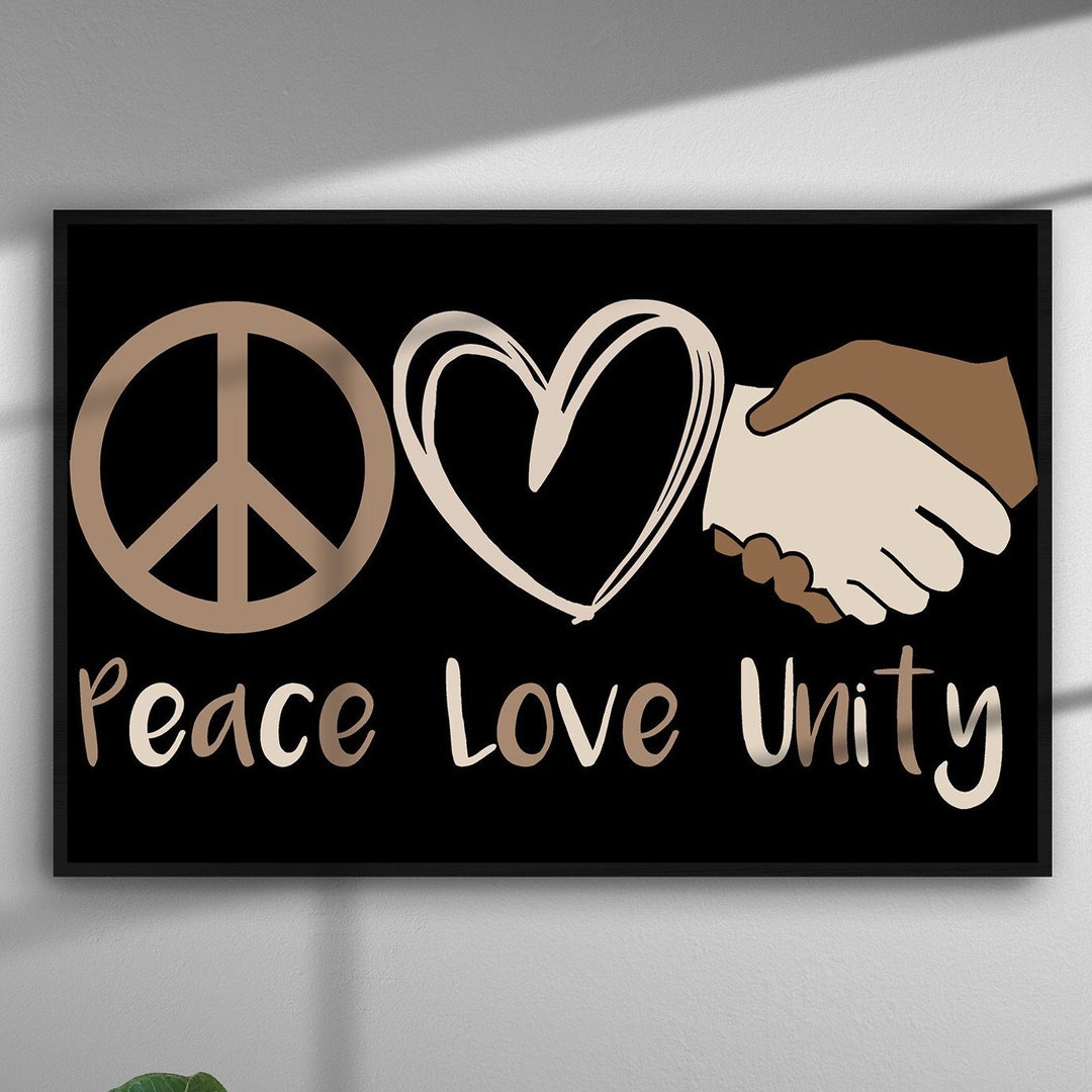 Peace Love Unity SVG, Peace Love SVG, Black Lives Matter SVG, Cut File Vinyl Decal File for ...