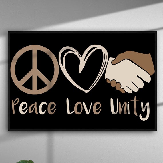 Peace Love Unity SVG Peace Love SVG Black Lives Matter SVG - Etsy