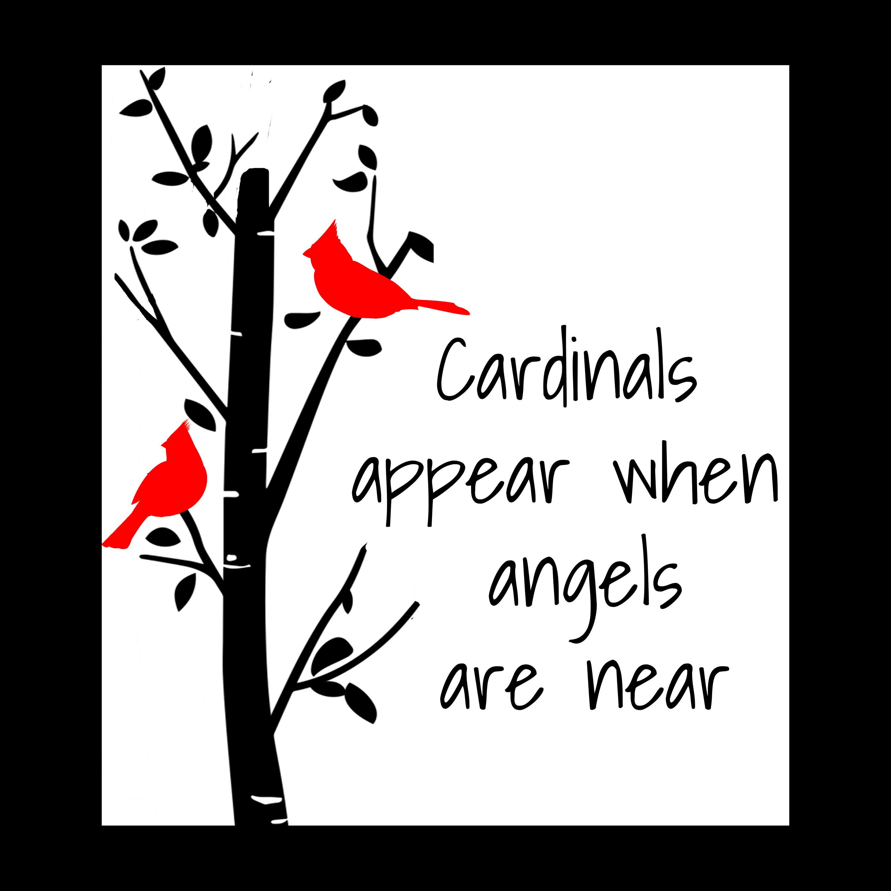 Angel Tree SVG Cardinals Appear SVG Cardinal SVG Grief Tree | Etsy