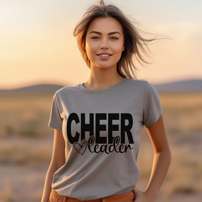 Cheerleader SVG Cut File: Cheer Shirt Design (digital Download) - Etsy ...