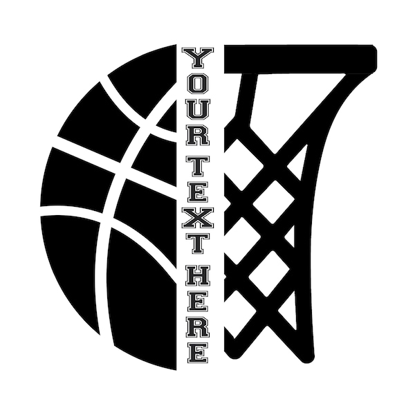 Split Basketball Svg - Etsy