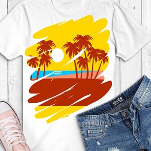Beach SVG Grunge SVG Palm Tree Svg Sunset Svg Island Svg - Etsy