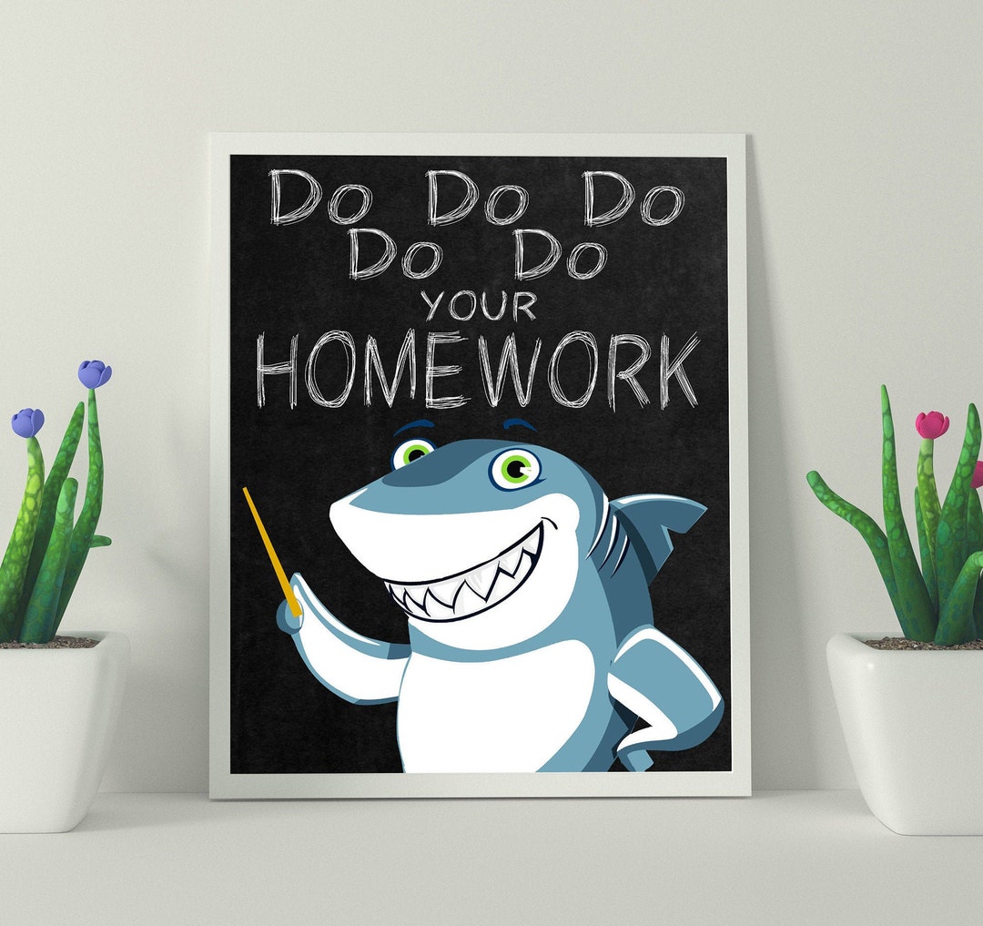 Classroom Decor, INSTANT DOWNLOAD, Shark Decor, Funny Classroom Print ...