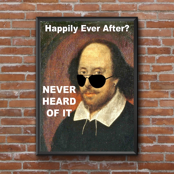 William Shakespeare Posters - Etsy