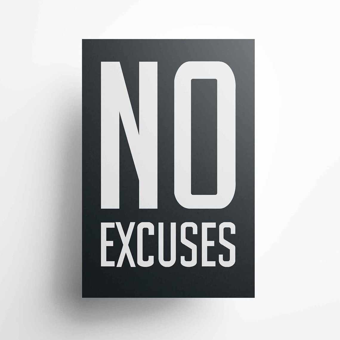 No Excuses Sign Inspirational Print Printable Gym Printable - Etsy Denmark