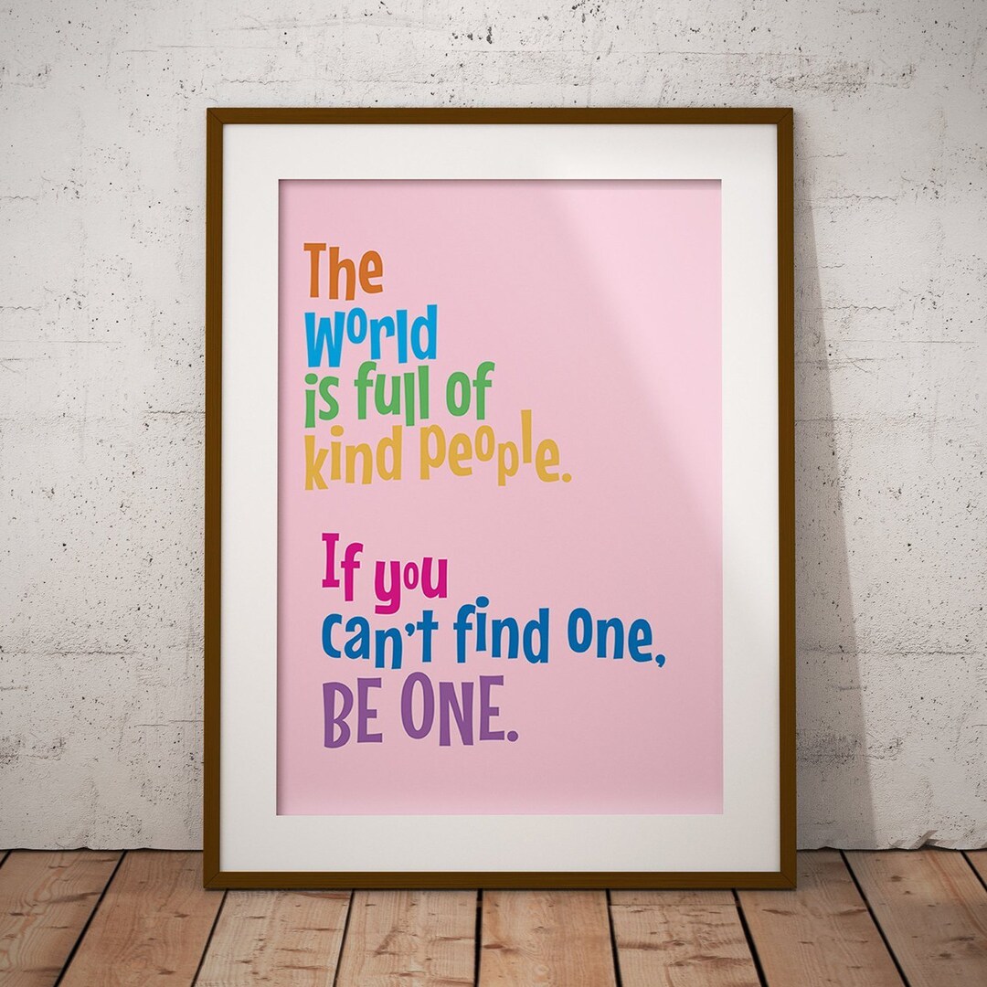 Printable Art, Be Kind Print, Printable Art, INSTANT DOWNLOAD, Kindness ...