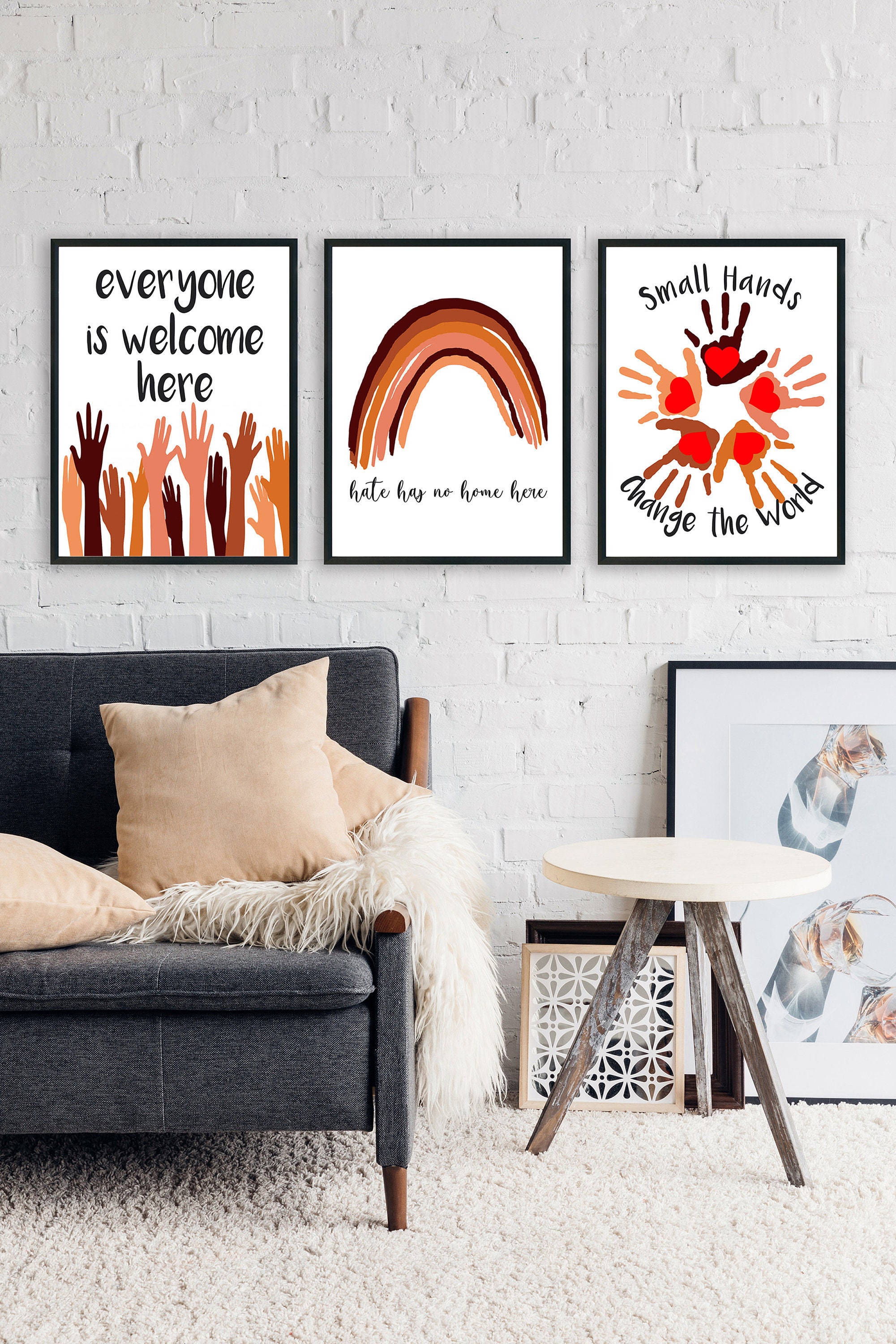 Diversity Classroom Posters Diversity Rainbow Inclusion | Etsy