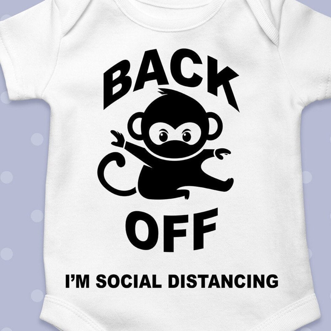 Social Distancing SVG, Back off SVG, Monkey SVG, Stay 6 Ft Away - Svg ...