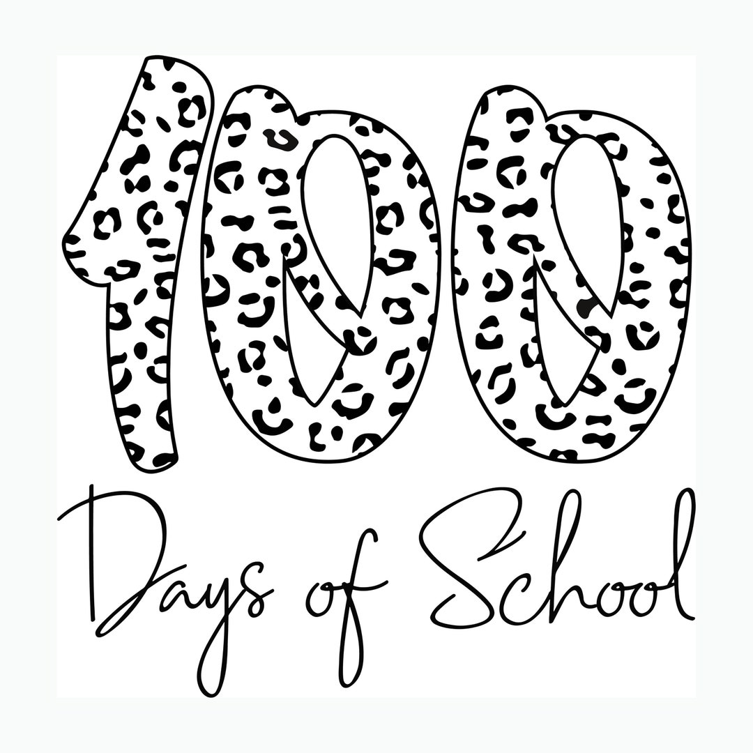 School Svg, 100 Days of School Svg, 100 Days Svg, Teacher 100 Days of ...