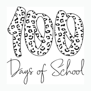School Svg, 100 Days of School Svg, 100 Days Svg, Teacher 100 Days of ...