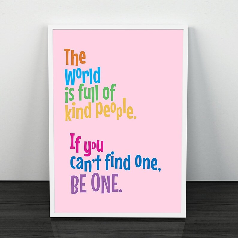 Printable Art Be Kind Print Printable Art INSTANT DOWNLOAD | Etsy