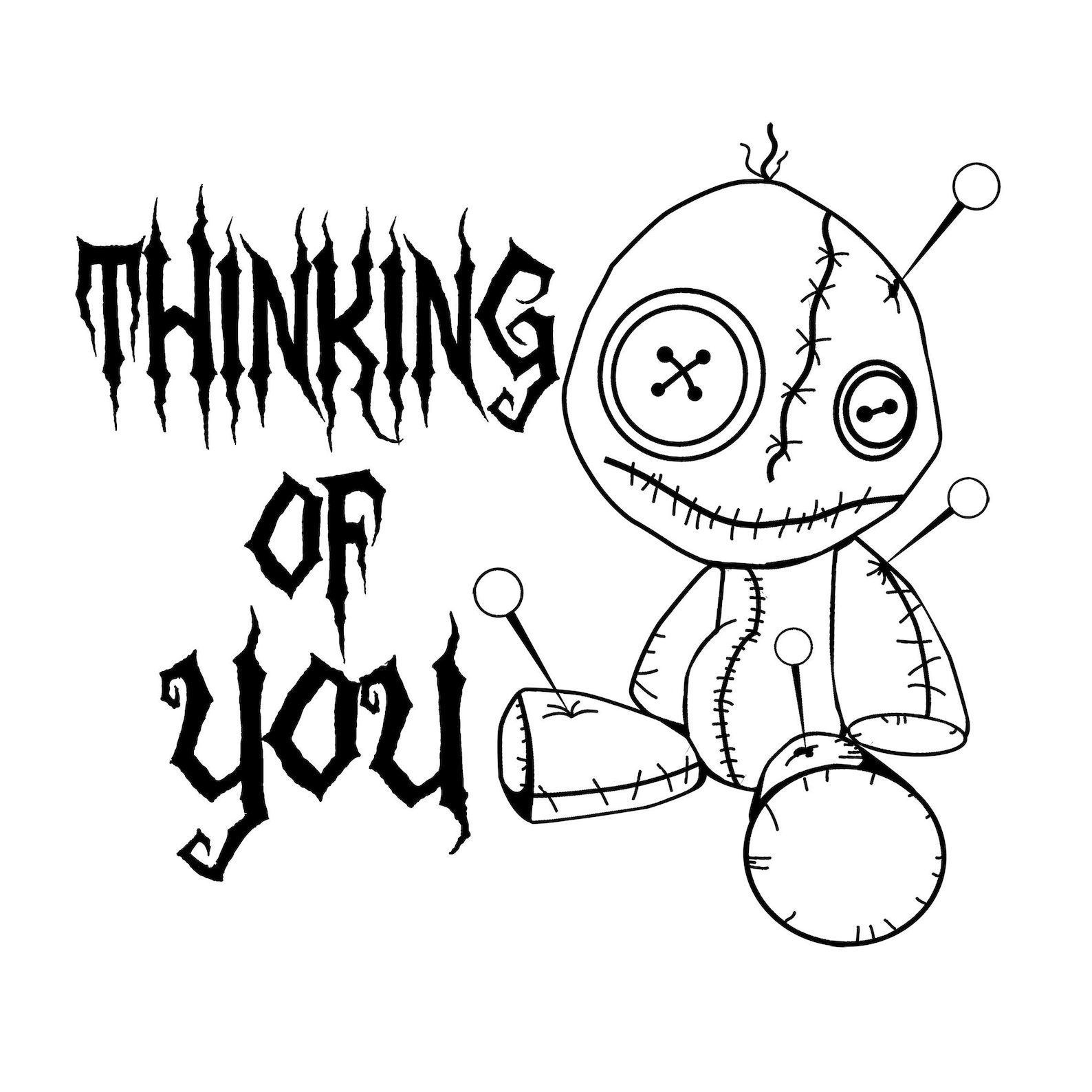 Voodoo Doll SVG Thinking of You SVG Voodoo Doll PNG - Etsy
