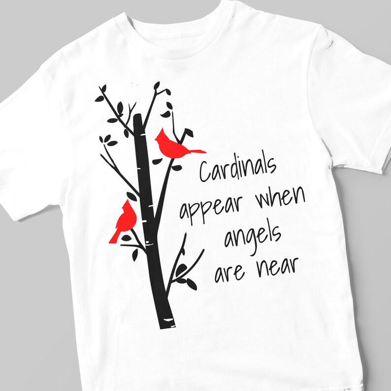 Angel Tree SVG Cardinals Appear SVG Cardinal SVG Grief Tree - Etsy