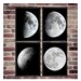 Moon Phase Art, Set of 4, Lunar Phases Print,moon Phases, Lunar Prints ...