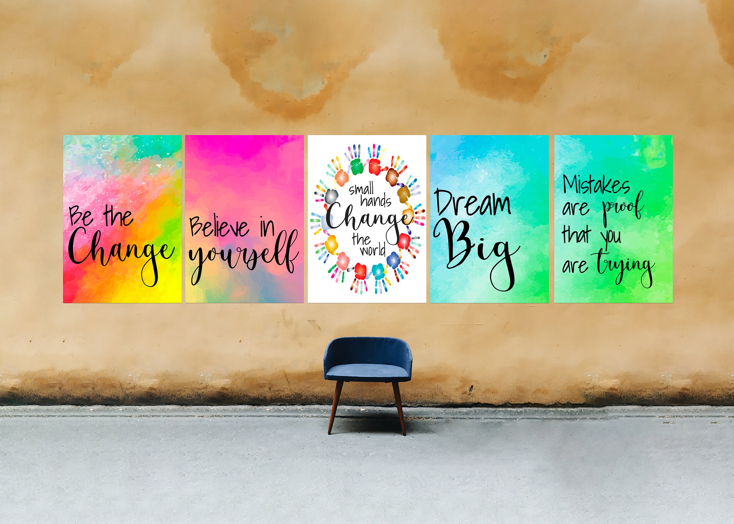 Watercolor Classroom Bundle Classroom Decor Classroom - Etsy