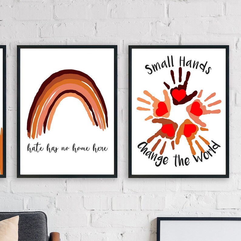 Diversity Classroom Posters Diversity Rainbow Inclusion - Etsy