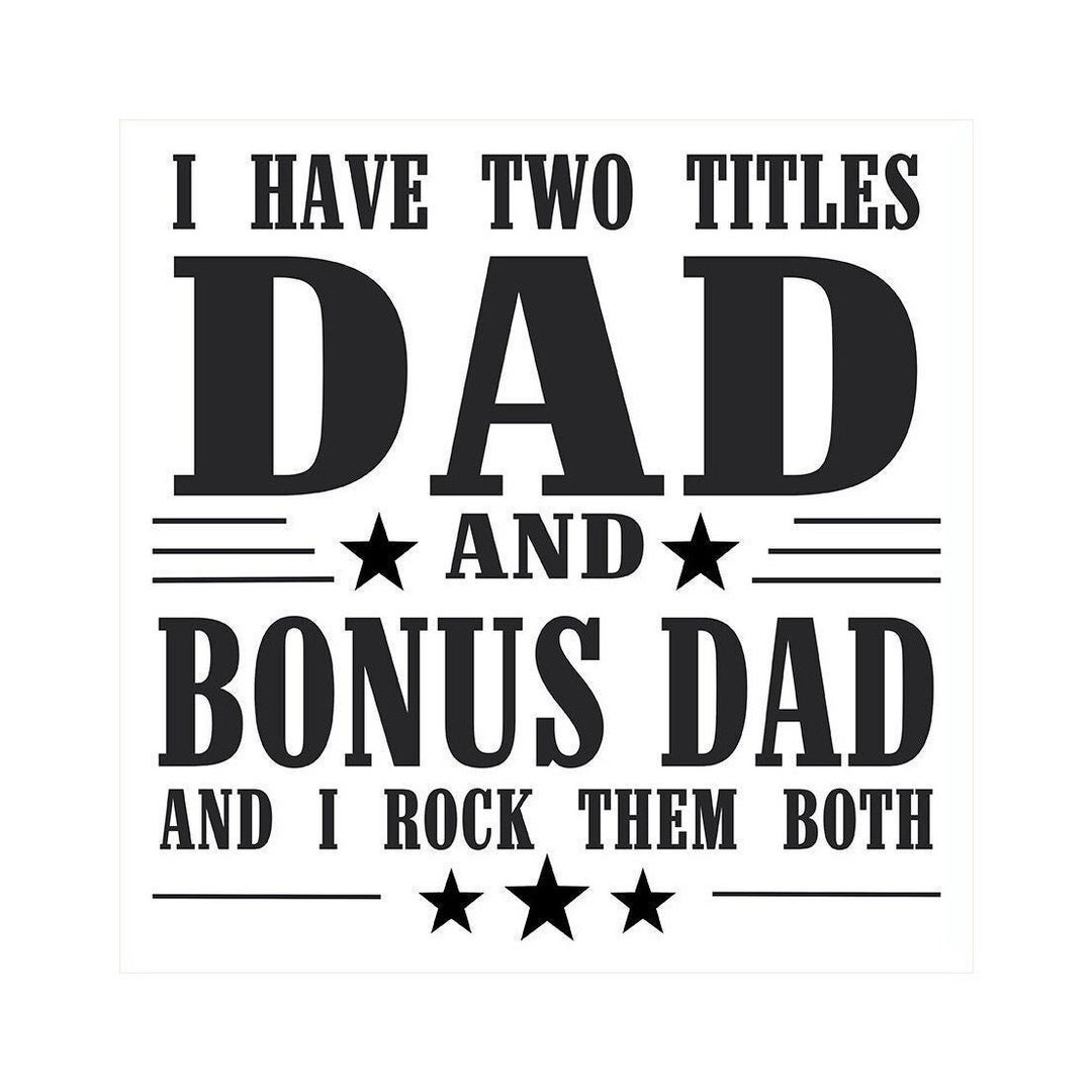 Father's Day SVG: Dad & Bonus Dad Cut Files (digital Download) - Etsy