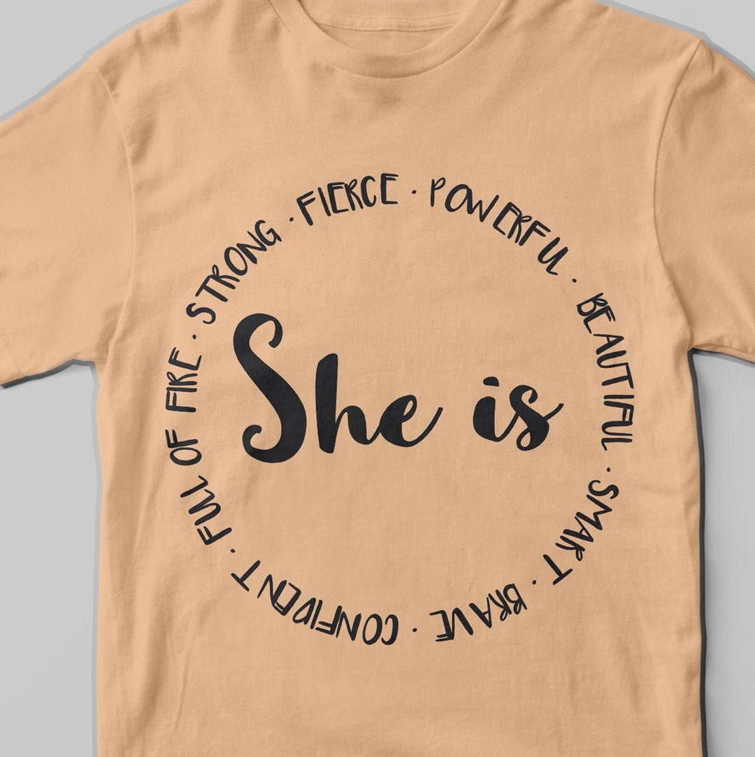 She is SVG, Strong SVG, Beautiful SVG, Brave Svg, Smart Svg, Positive ...