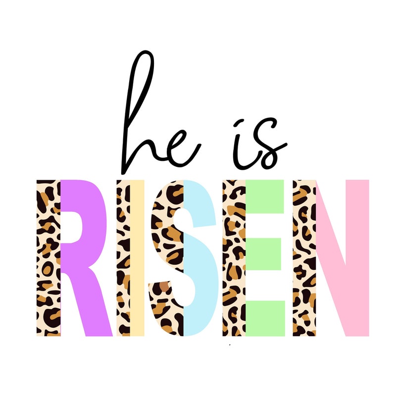 He is Risen Clipart - Etsy