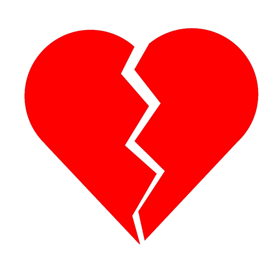 Broken Heart SVG, Heart SVG, Heart Breaker Svg, Vector Cut File for ...